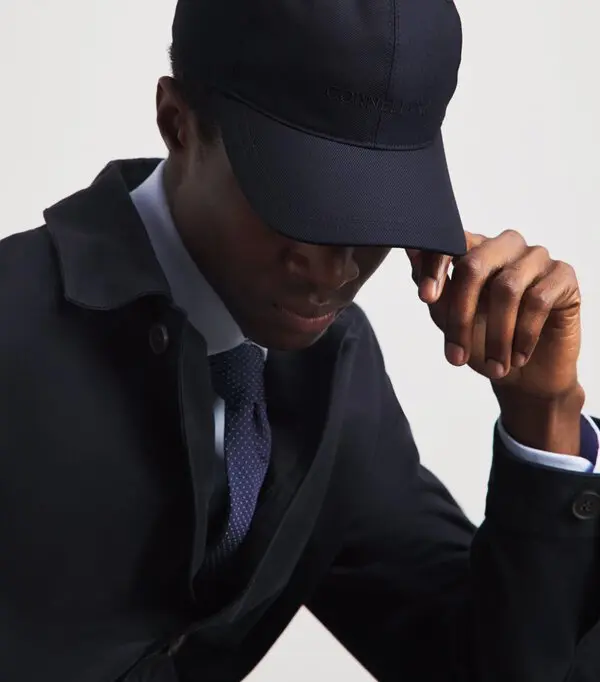 Corneliani Virgin Wool Logo Baseball Cap
