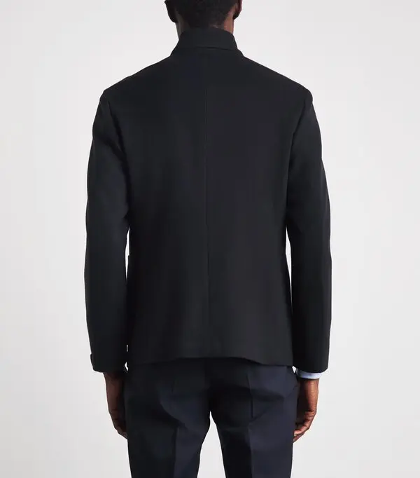Corneliani Virgin Wool High-neck Jacket