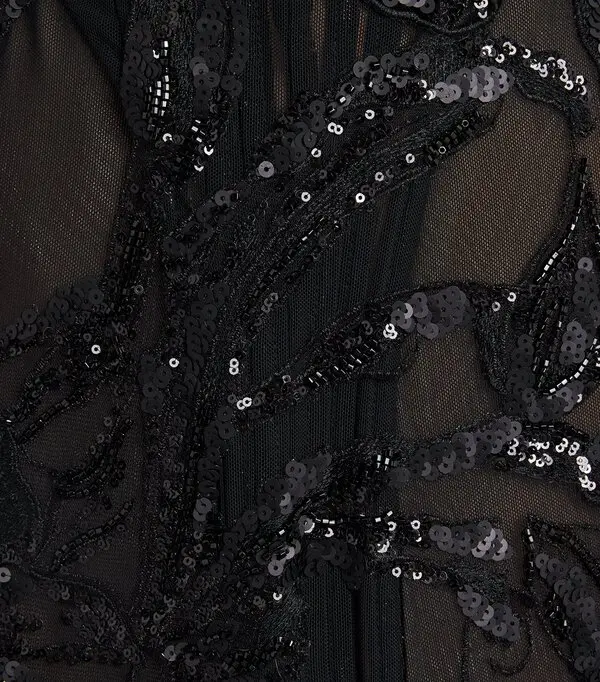 Costarellos Embellished Elitta Mini Dress
