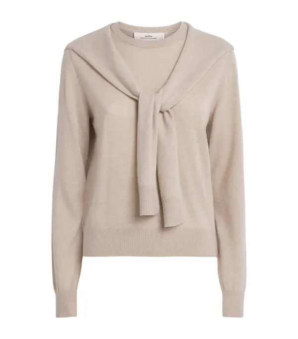 Arch4 Cashmere Tie-front Sonja Sweater