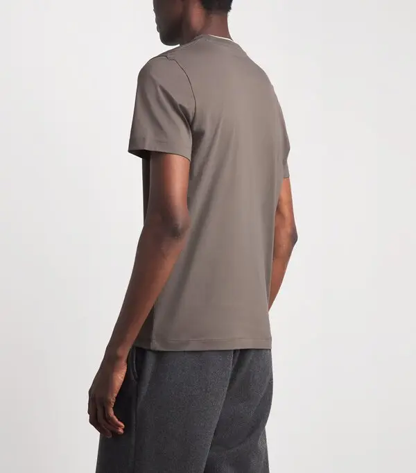 Corneliani Cotton Double-neckline T-shirt