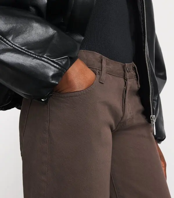 FRAME The Gray Wide-leg Jeans
