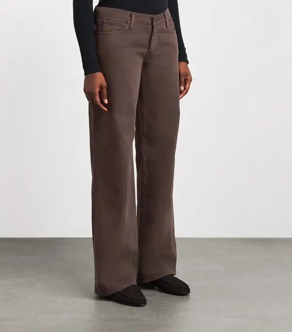 FRAME The Gray Wide-leg Jeans