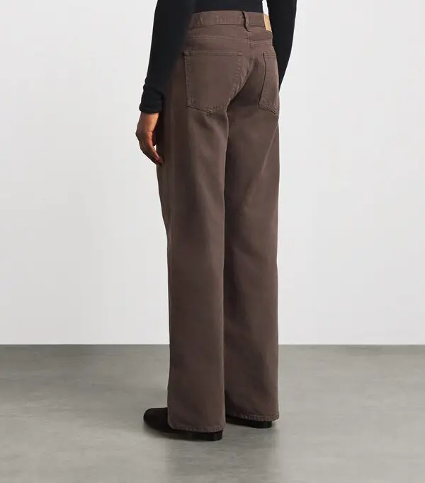 FRAME The Gray Wide-leg Jeans