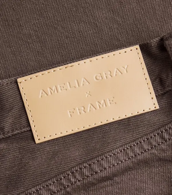 FRAME The Gray Wide-leg Jeans