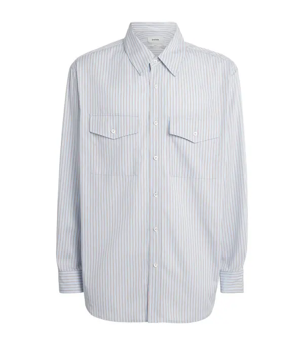 SYSTEM Cotton Stripe Shirt