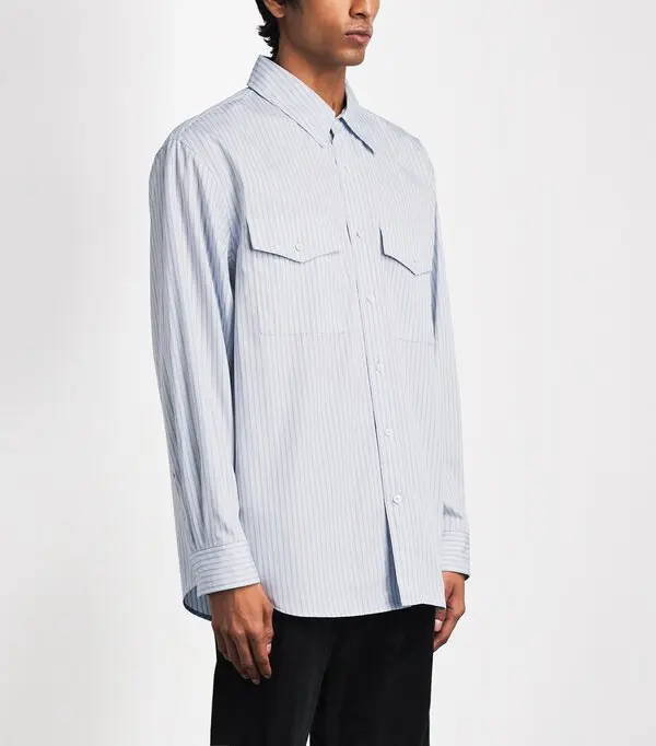 SYSTEM Cotton Stripe Shirt