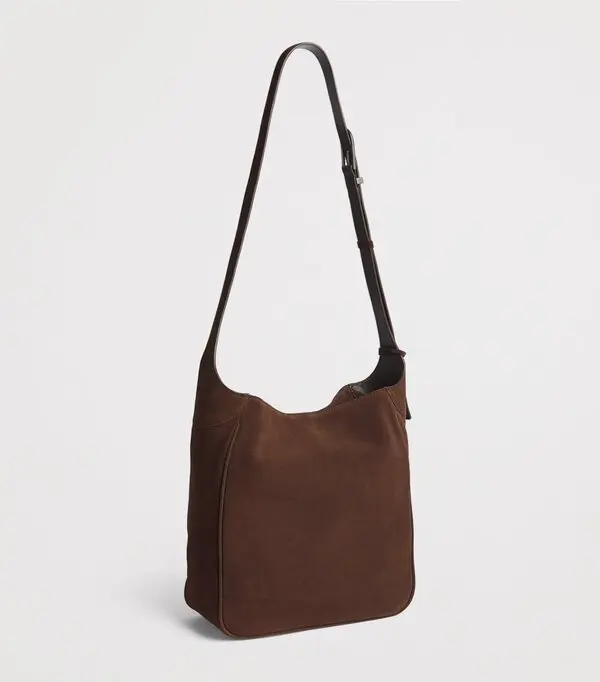 SYSTEM Suede Anchor Shoulder Bag
