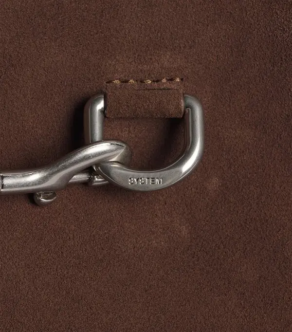 SYSTEM Suede Anchor Shoulder Bag