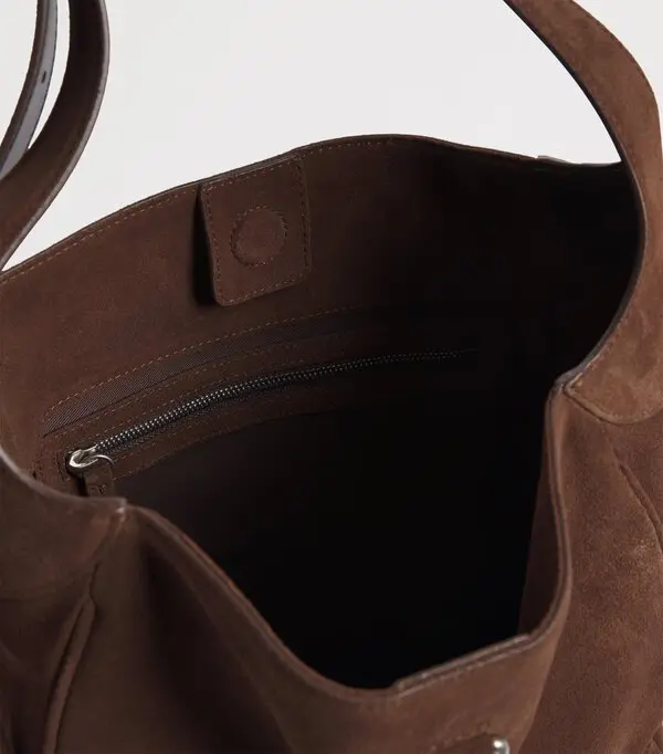 SYSTEM Suede Anchor Shoulder Bag
