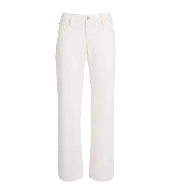 FRAME X Amelia Gray The Pixie Gray Wide-leg Jeans