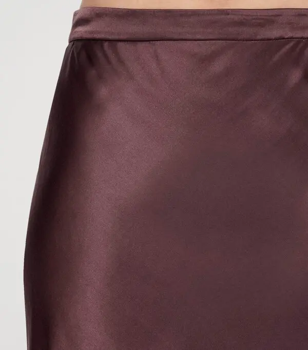 ALLSAINTS Satin Ruffle-hem Irma Skirt