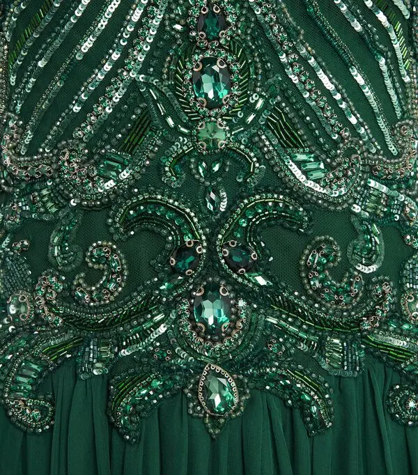 Zuhair Murad Silk Embellished Sleeveless Gown