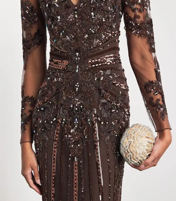 Zuhair Murad Embellished Open-back Gown