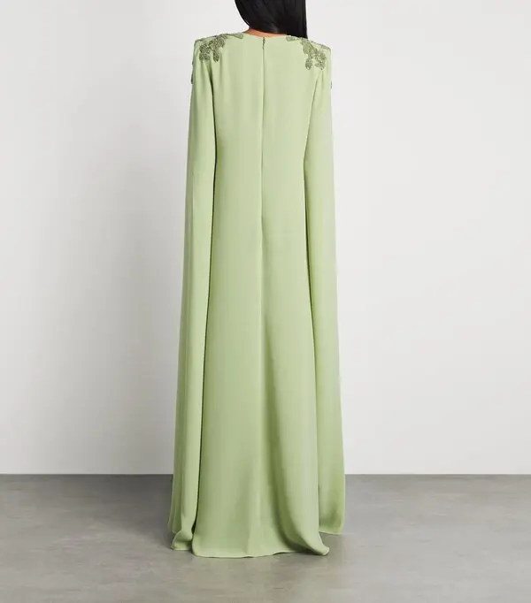 Zuhair Murad Embellished Cape Gown