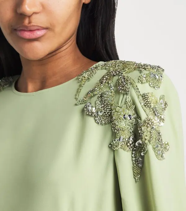 Zuhair Murad Embellished Cape Gown