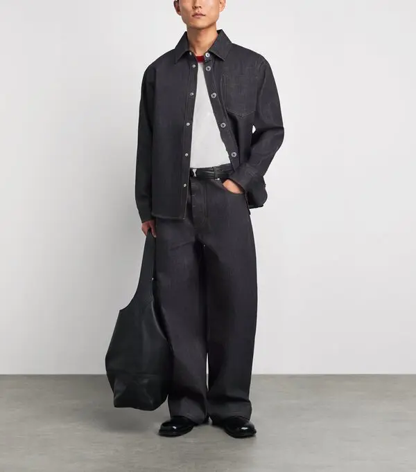 AMI Paris Denim De Coeur Overshirt