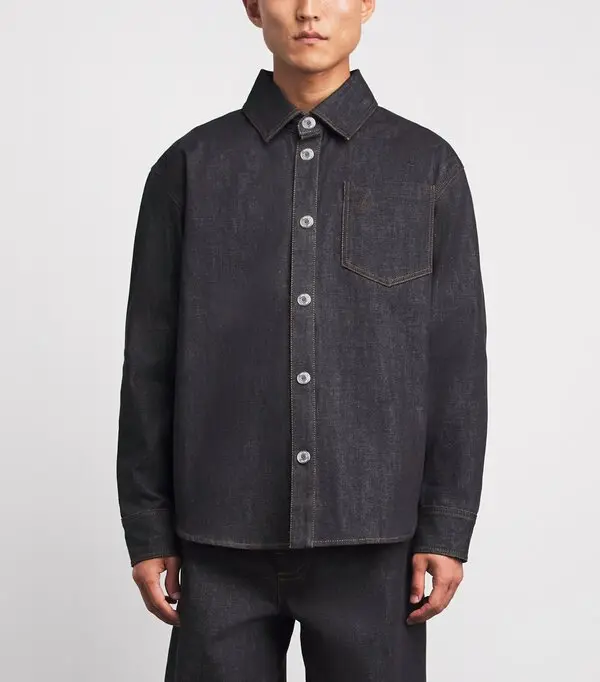 AMI Paris Denim De Coeur Overshirt