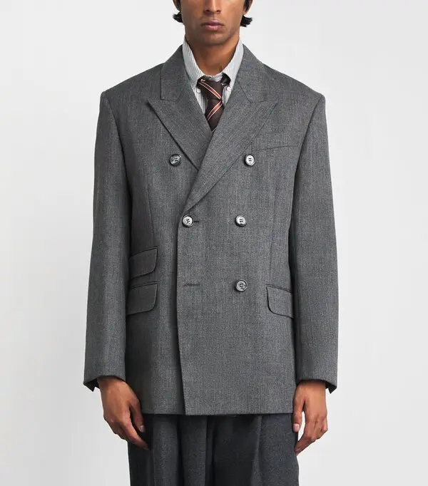 AMI Paris Wool Double-breasted Blazer