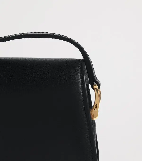 AMI Paris Leather Paris Paris Shoulder Bag