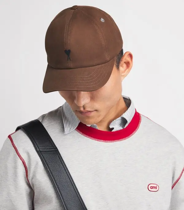 AMI Paris Embroidered Logo Baseball Cap