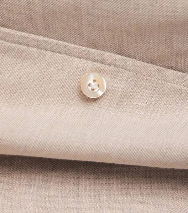 100HANDS Cotton-cashmere Shirt - Beige