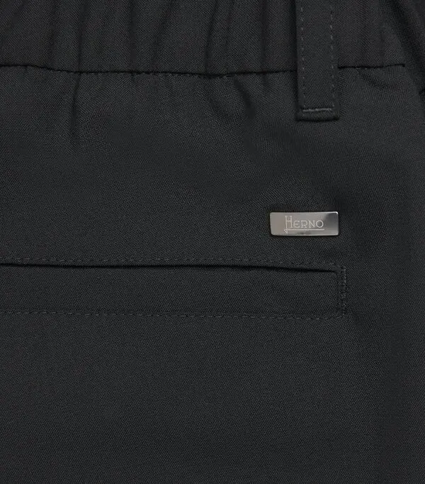 Herno Technical Drawstring Trousers - Black