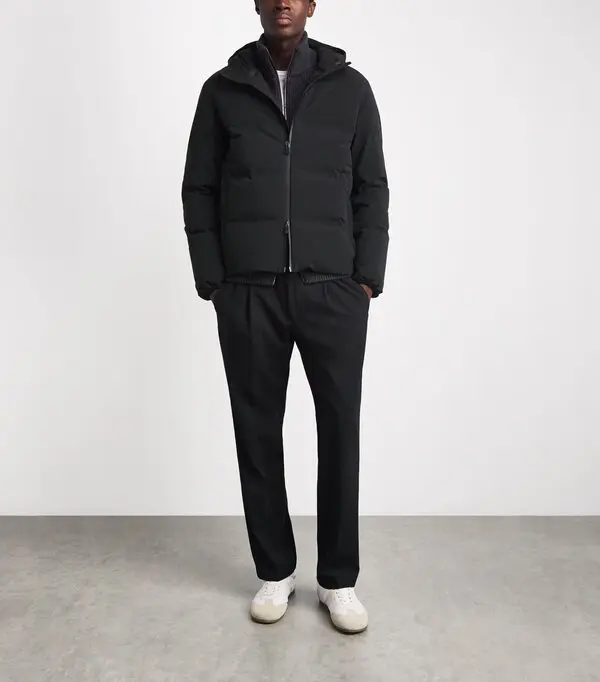 Herno Waterproof Hooded Down Jacket
