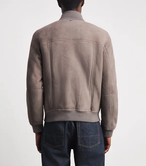Herno Suede Bomber Jacket