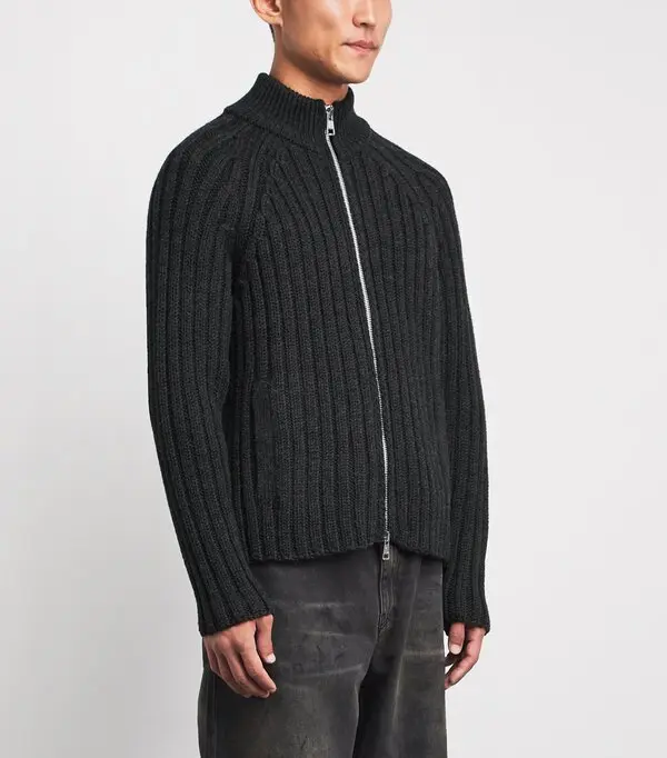 Our Legacy Merino Wool Zip-up Cardigan
