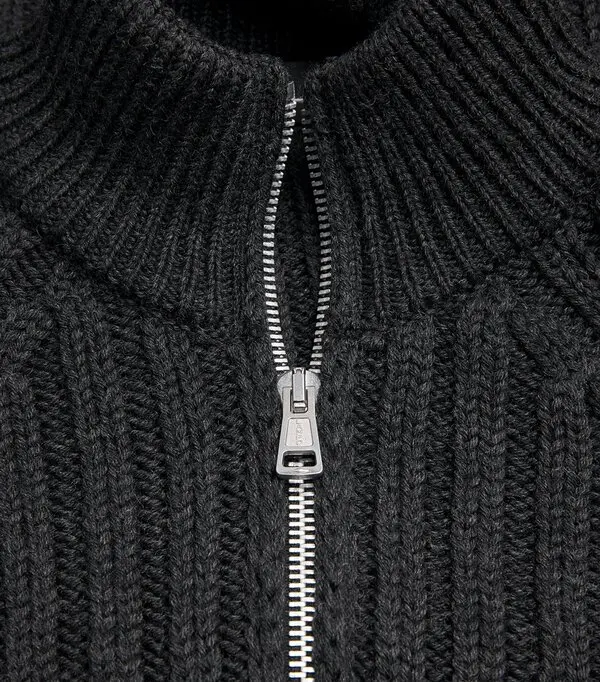 Our Legacy Merino Wool Zip-up Cardigan