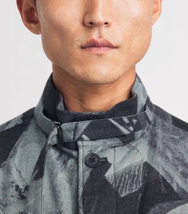 Yohji Yamamoto Wool-cotton Monochrome Coat