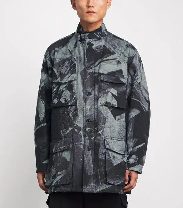 Yohji Yamamoto Wool-cotton Monochrome Coat