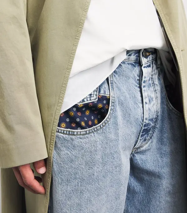 MAISON MARGIELA Paisley Pocket Wide-leg Jeans