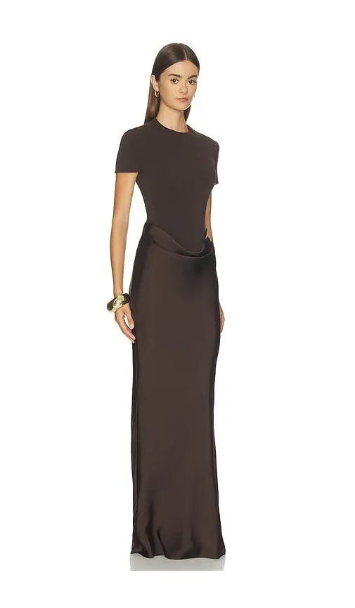 ROTATE BY BIRGER CHRISTENSEN Hailey Dress In Brown