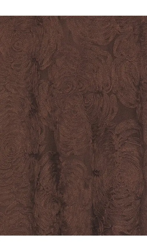 ROTATE BY BIRGER CHRISTENSEN Kaoru Dress In Brown - Mole