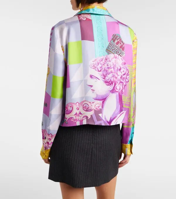 Versace Medusa Printed Silk Shirt