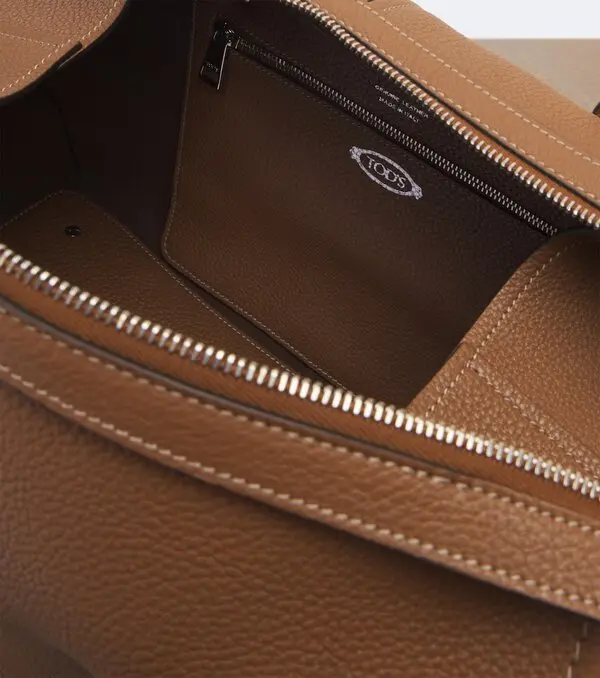 TOD'S Large Leather Bowling Bag