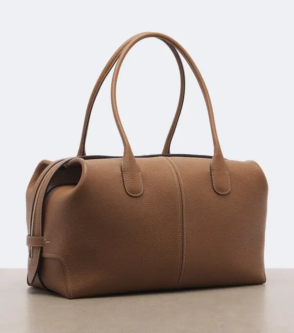 TOD'S Large Leather Bowling Bag