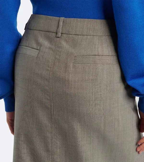 THE FRANKIE SHOP Maybelle Wool Pencil Skirt