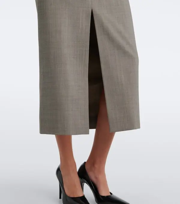 THE FRANKIE SHOP Maybelle Wool Pencil Skirt