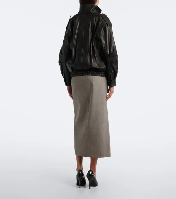 THE FRANKIE SHOP Maybelle Wool Pencil Skirt
