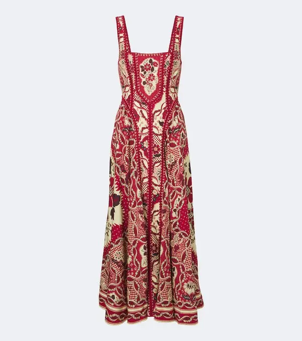 ALEMAIS Alémais Kenny Printed Midi Dress - Multicoloured