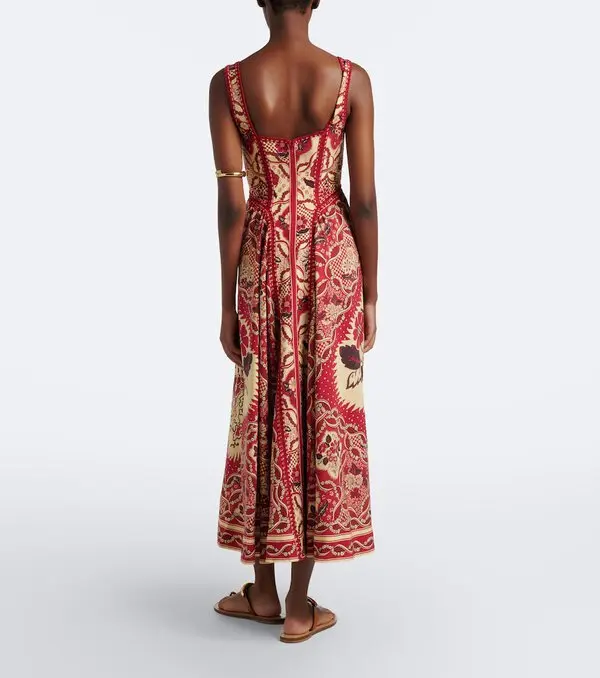 ALEMAIS Alémais Kenny Printed Midi Dress - Multicoloured