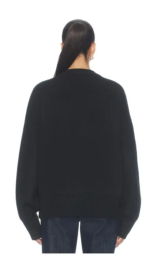 Lioness Dolce V Knit Sweater In Black