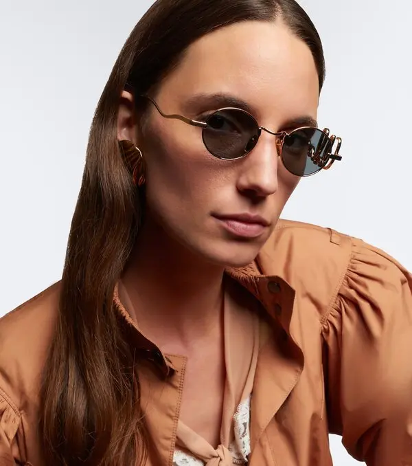 Chloé Logo Round Sunglasses