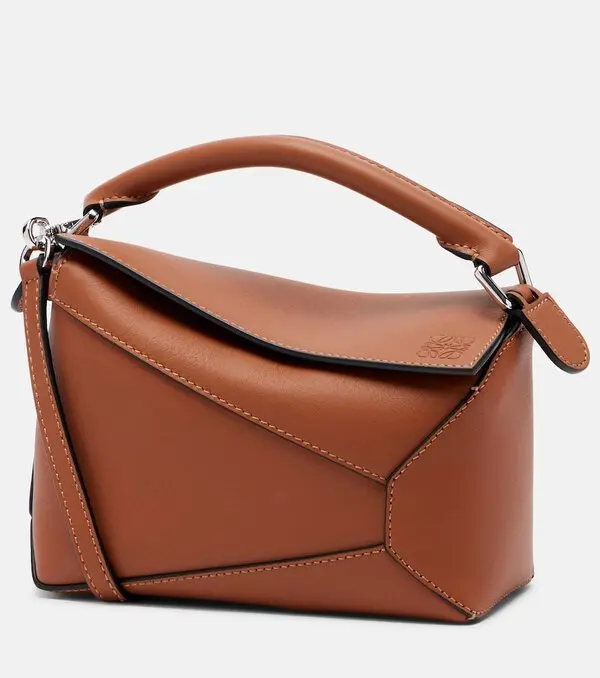 Loewe Puzzle Edge Mini Leather Tote Bag