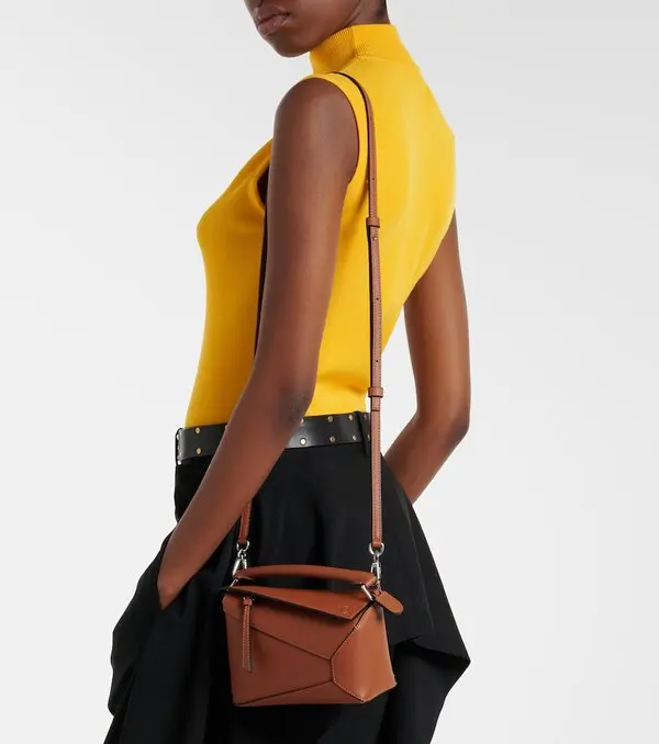 Loewe Puzzle Edge Mini Leather Tote Bag