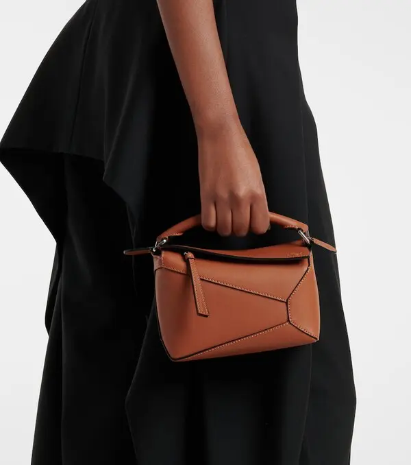 Loewe Puzzle Edge Mini Leather Tote Bag