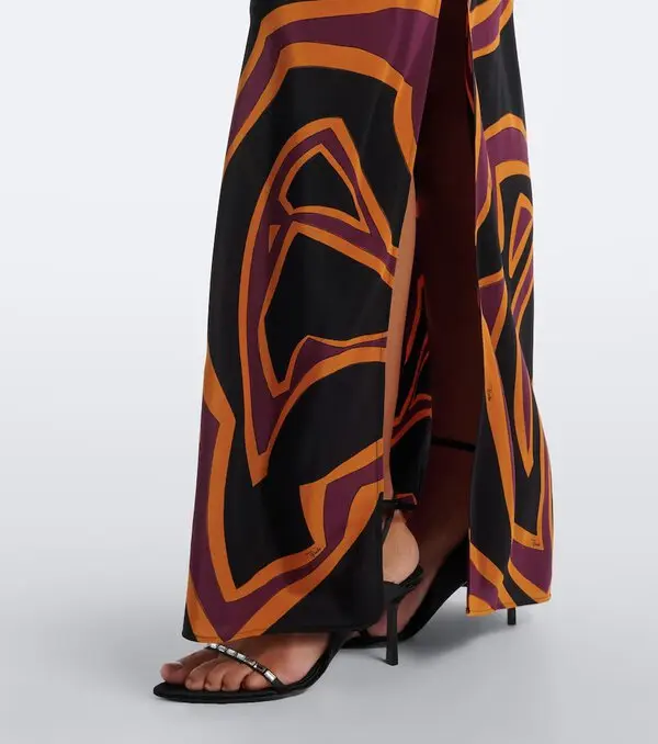Emilio Pucci Labirinto Silk Crêpe De Chine Slip Dress